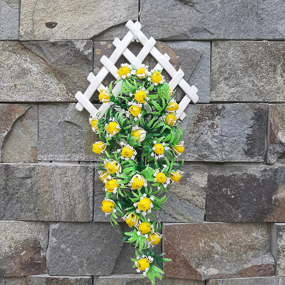 Jual Bunga Hias Plastik Dinding Karmila dan Pot Wajik Hiasan Dekorasi ...