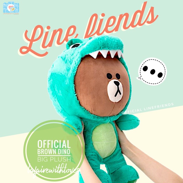 Jual Boneka Linefriends Dino Brown (Official) | Shopee Indonesia
