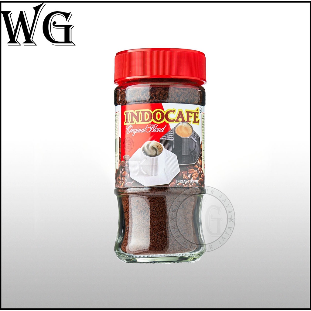 Jual KOPI ORIGINAL KOPI HITAM ASLI INDOCAFE ORIGINAL BLEND 100GR BOTOL ...
