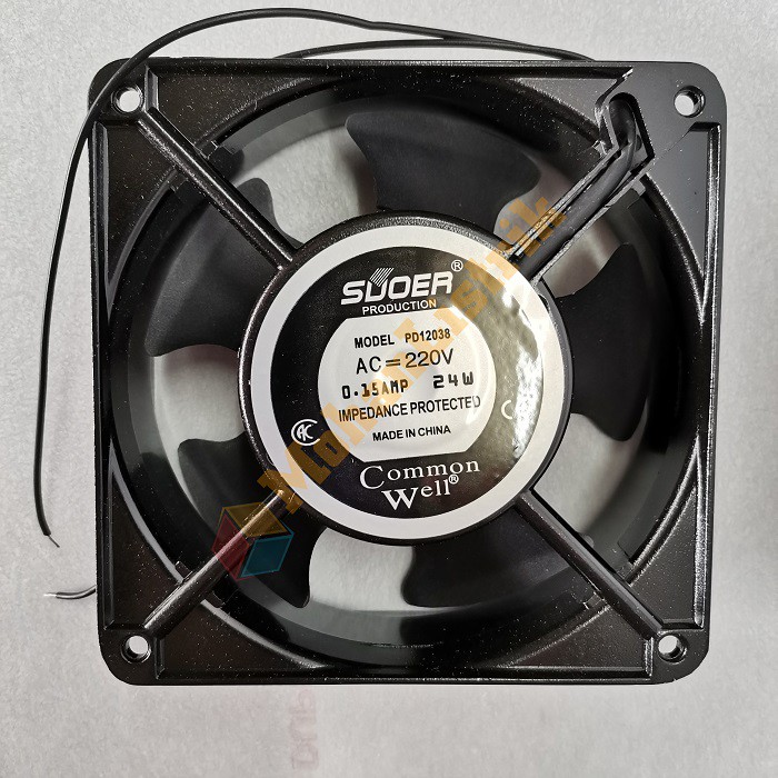 Jual Kipas Pendingin AC 220V 120X120X38mm Video Fan Cooling Fan Kabel ...