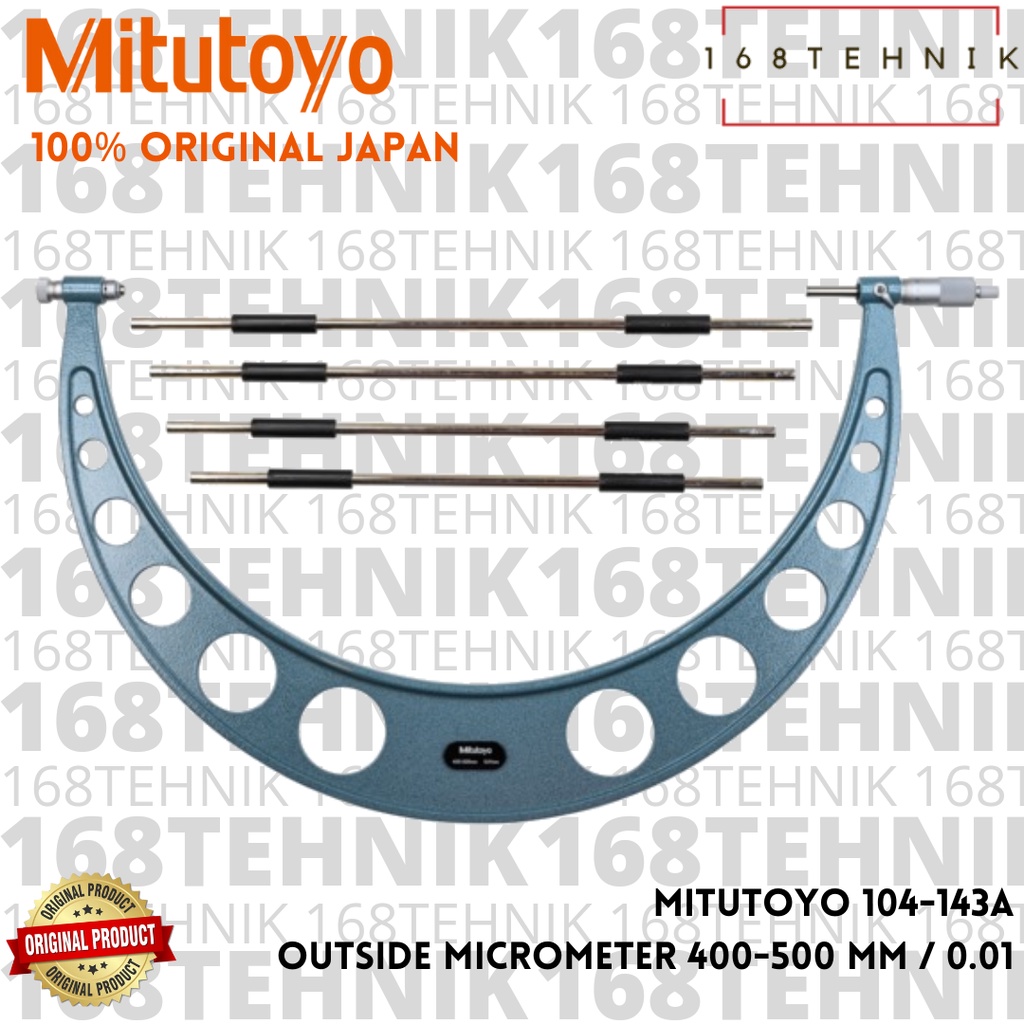 Jual MITUTOYO 104-143A Outside Micrometer 400-500 / 0.01 Mikrometer Luar | Shopee Indonesia