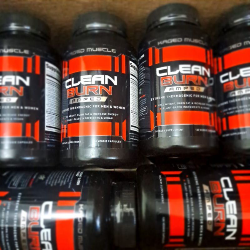 Jual Kaged - Clean Burn Amped 120 Capsules | Extreme Fat Burner Weight ...