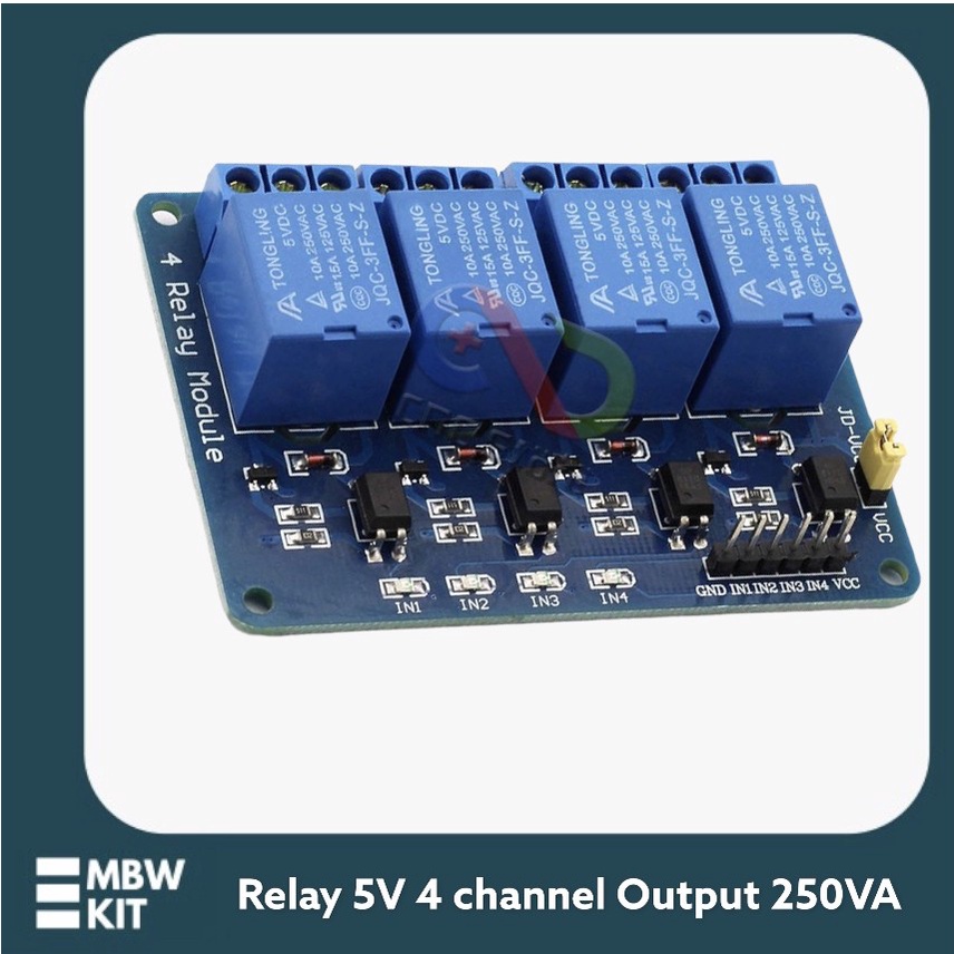 Jual Modul Relay 5V 4 Channel 4CH | Shopee Indonesia