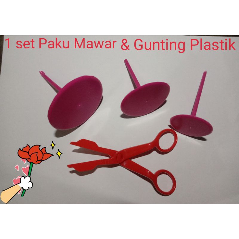 Jual Paku mawar dan gunting plastik Dekorasi Kue | Shopee Indonesia
