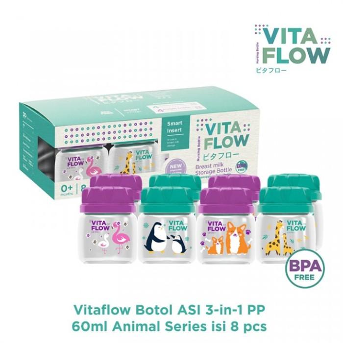 Jual wadah asi Botol asi Vita Flow Botol Asi isi 4 VitaFlow Botol Asi ...