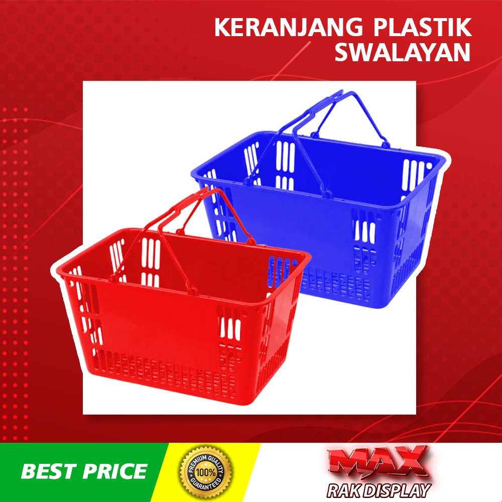Jual Keranjang Swalayan Plastik/Keranjang Supermarket/Keranjang Belanja ...