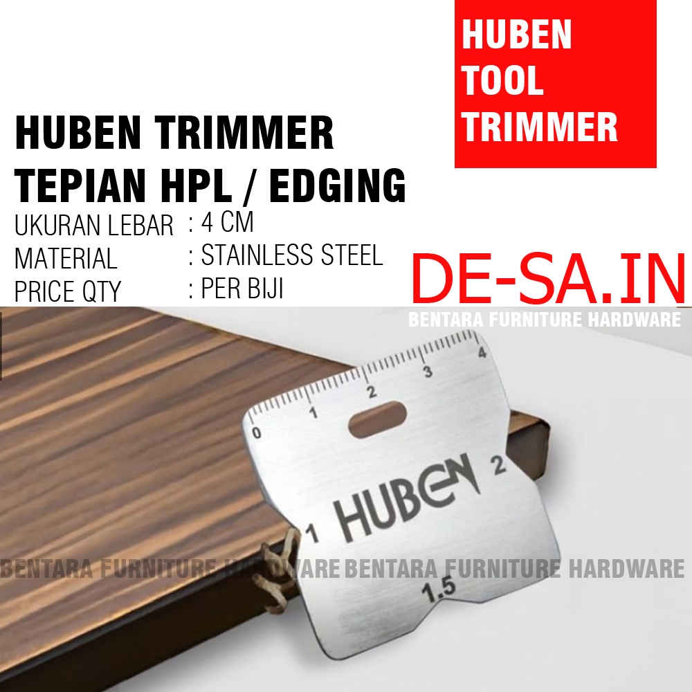 Jual HUBEN TRIMMER E-TRIM 40 PLAT - UNTUK TEPIAN HPL / PVC EDGING ...