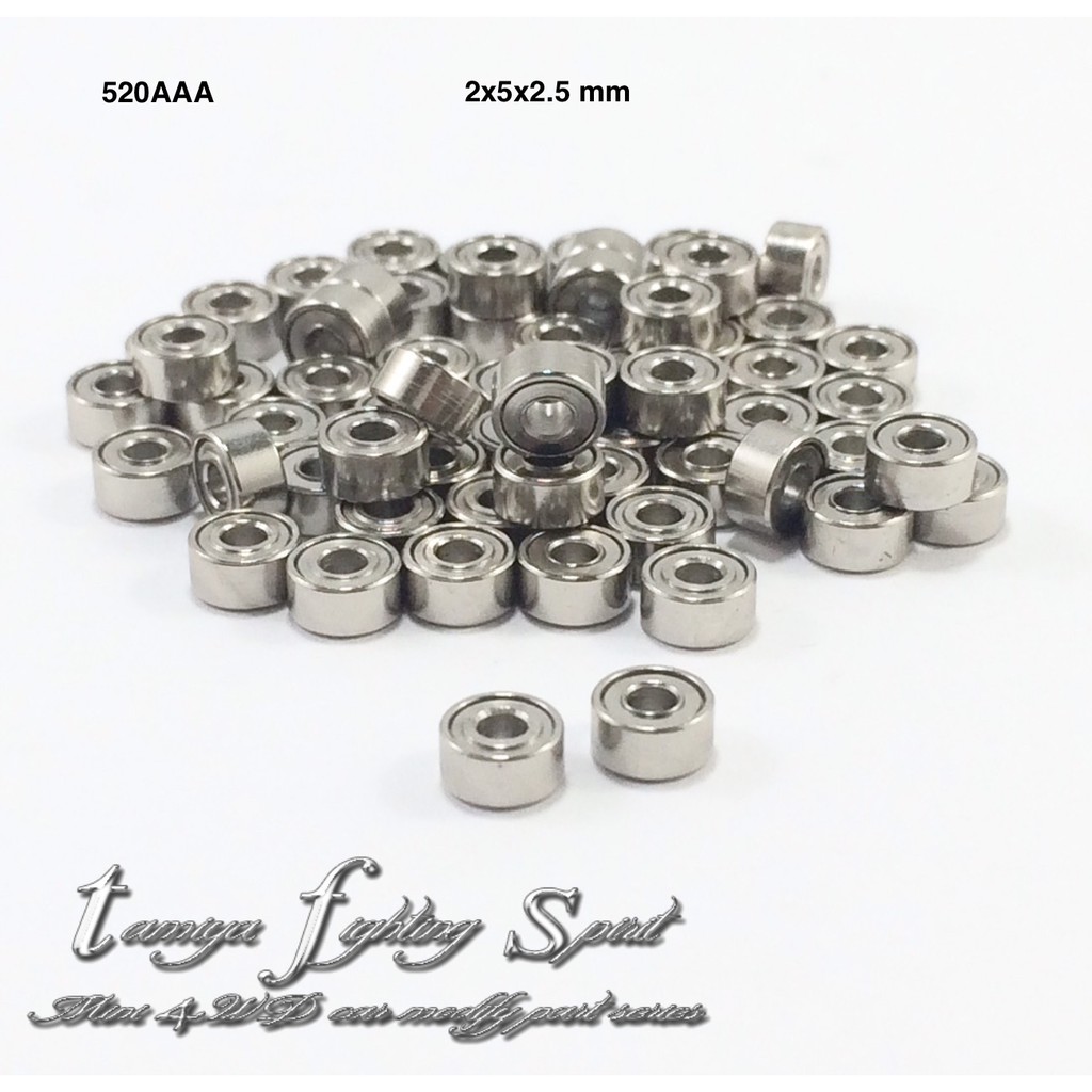 Jual Rep Tamiya Bearing 2x5x2.5mm / Bearing Roller 520 AAA 4pcs/pack ...