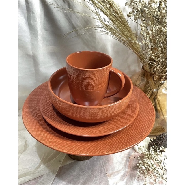 Jual BRICK PLATE SET, PIRING KERAMIK ESTETIK / AESTHETIC PLATE | Shopee ...