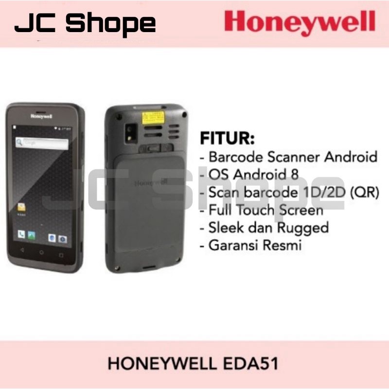 Jual Scanner Barcode Android Honeywell EDA 51 Touchscreen | Shopee ...