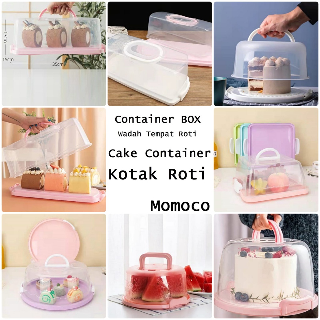 Jual Cake Container Wadah Tempat Roti Tawar Kue Cupcake Storage Box ...