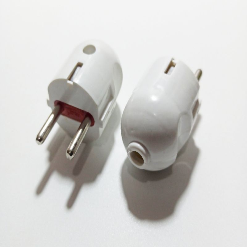 Jual Steker colokan Listrik arde erke putih SNI berkualitas | Shopee ...