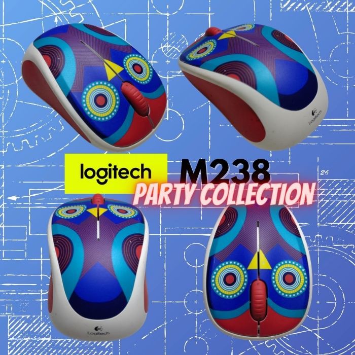 Jual Mouse Logitech Wireless M238 Party Ophelia Owl Original Second ...