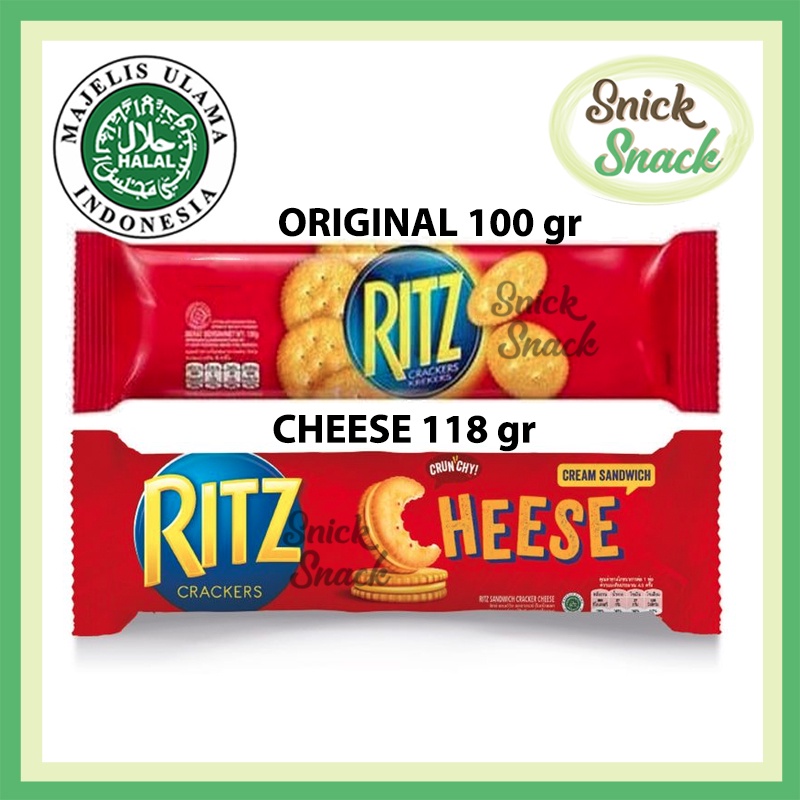 Jual Ritz Crackers Biskuit Original 100 gr Cheese Keju 118 gr | Shopee ...