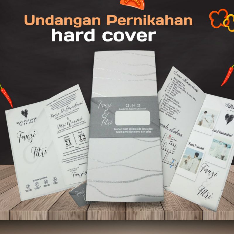 Jual undangan pernikahan hard cover | Shopee Indonesia
