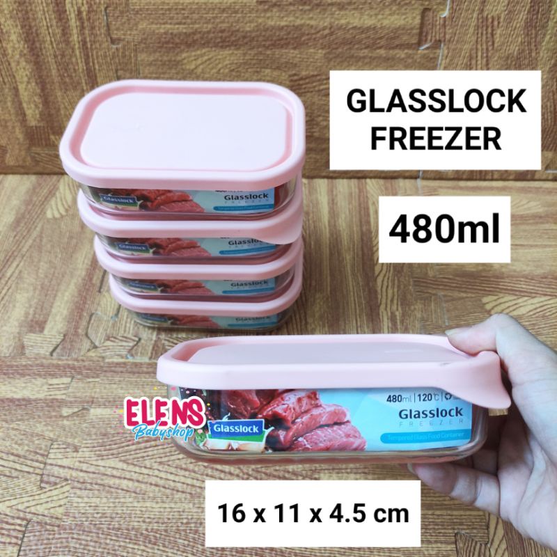 Jual GLASSLOCK Freezer storage food container 480ml | Shopee Indonesia