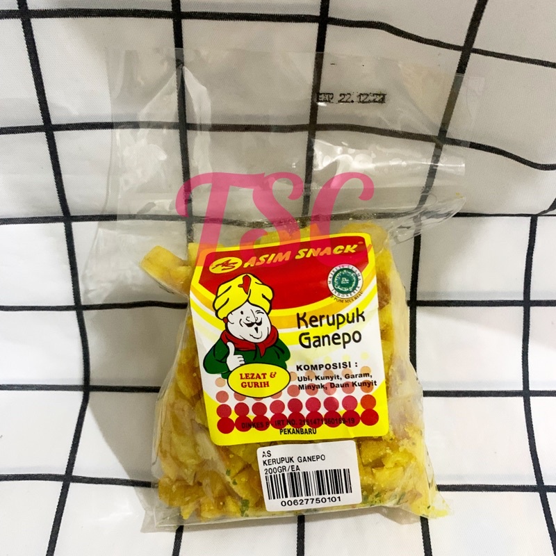Jual AS / Asim Snack Kerupuk Ganepo 200gr / Lezat dan Gurih / Kerupuk ...