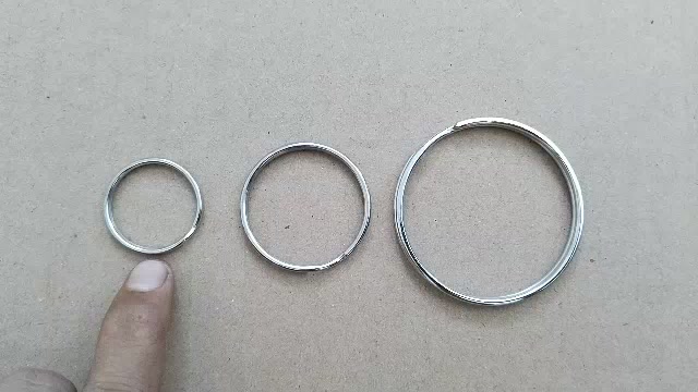 Jual Ring Ganci bulat Ring gantungan kunci double isi 144 Pcs ukuran ...