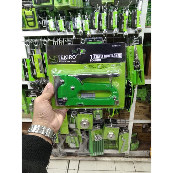 Jual tekiro staples gun tembak / Staples tembak standar ukuran 4-8mm ...