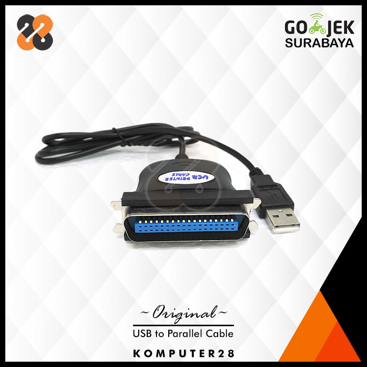 Jual USB to Parallel Printer Cable - USB to LPT - Kabel USB ke Parallel | Shopee Indonesia