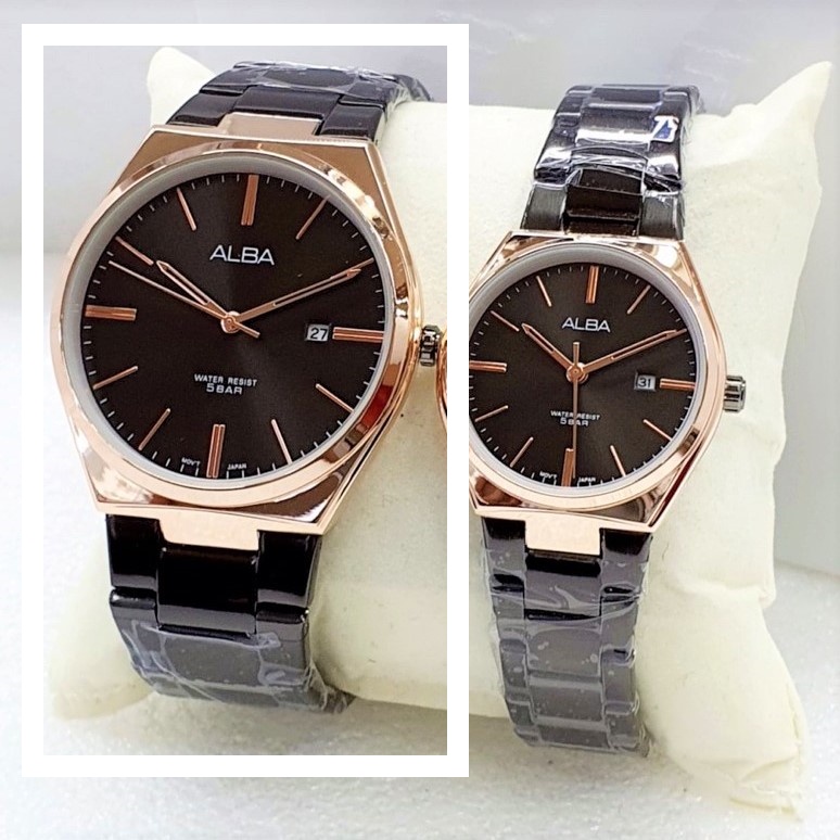 Jual Jam tangan fashion minimalis pria & wanita model couple rantai ...
