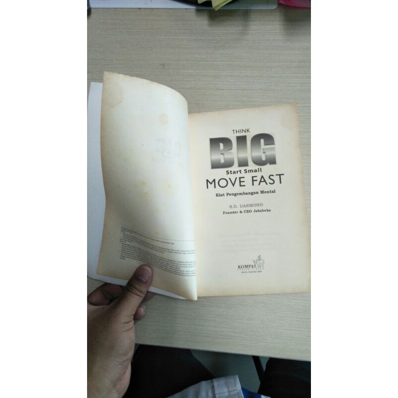 Jual Buku Think Big Start Small Move Fast Original | Shopee Indonesia