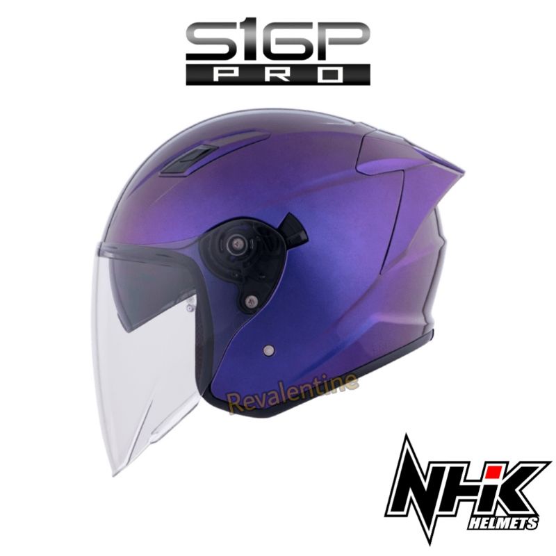 Jual NHK S1GP Pro Chameleon Blue Purple | Helm Motif Biru Ungu Glossy ...