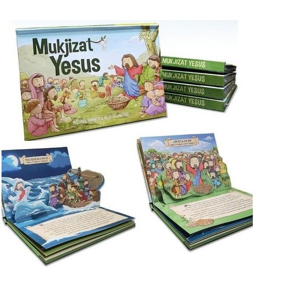 Jual popup Seri alkitab satuan simson pop up/ penyaliban / adam hawa ...