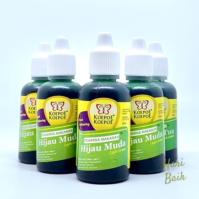 Jual Pewarna Makanan Koepoe Koepoe / Pasta Cair Hijau Muda 30ml ...