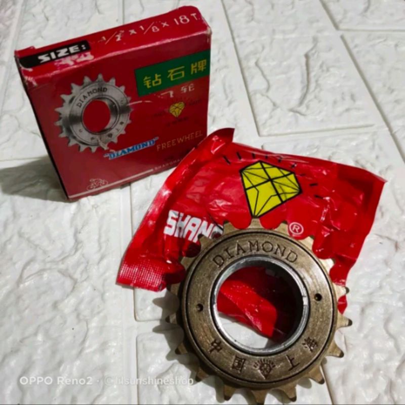 Jual Gir Freewheel 18T DIAMOND Asli Type Single Speed Drat Sepeda Anak ...