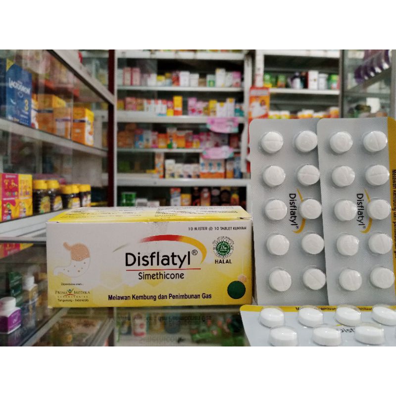 Jual DISFLATYL 1 BLISTER @10 TABLET | OBAT KEMBUNG - ED 02/2025 ...