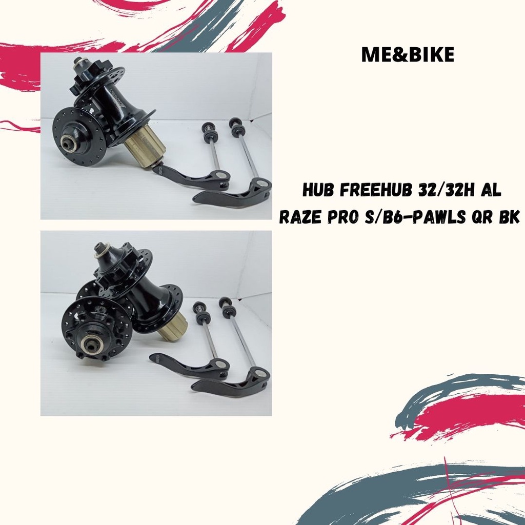 Jual HUB FREEHUB 32/32H AL RAZE PRO S/B 6-PAWLS QR BK | Shopee Indonesia