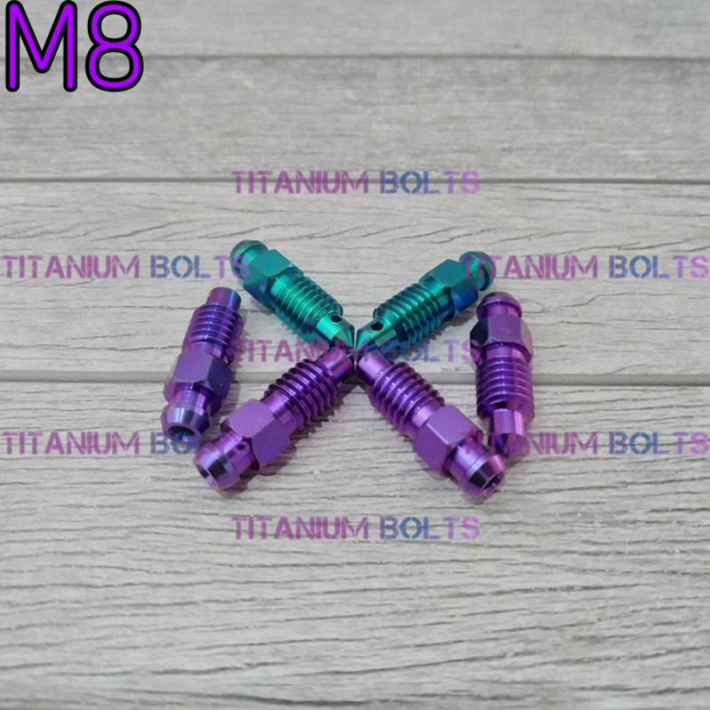 Jual Baut Titanium Bolts GR5 Baut Nepel Angin Kaliper M8 Original | Shopee Indonesia