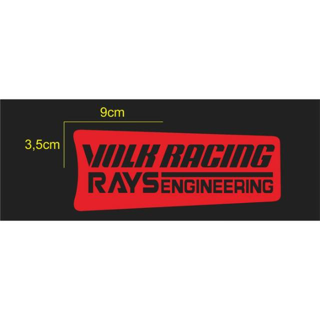 Jual Sticker/stiker velg mobil TE-37SL & VOLKRACING 1paket (10pcs ...