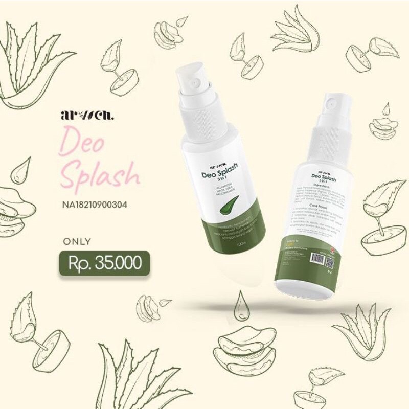 Jual Deo Splash 3in1 Arvven (100ml) | Shopee Indonesia