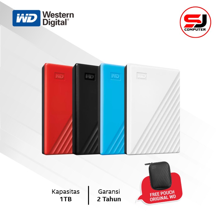 Jual WD My Passport NEW Model 1TB 2TB 4TB 5TB 6TB - HD HDD Hardisk Eksternal External 2.5 ...