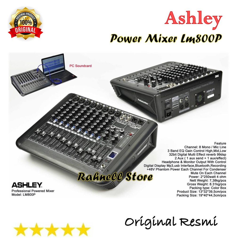 Jual Power mixer ashley model Lm800p Original | Shopee Indonesia