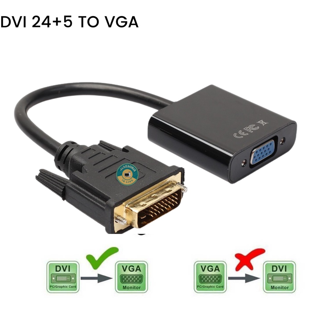 Jual CONVERTER DPI 24+5 TO VGA / CONVERTER AKTIF DVI 24+1 TO VGA ...