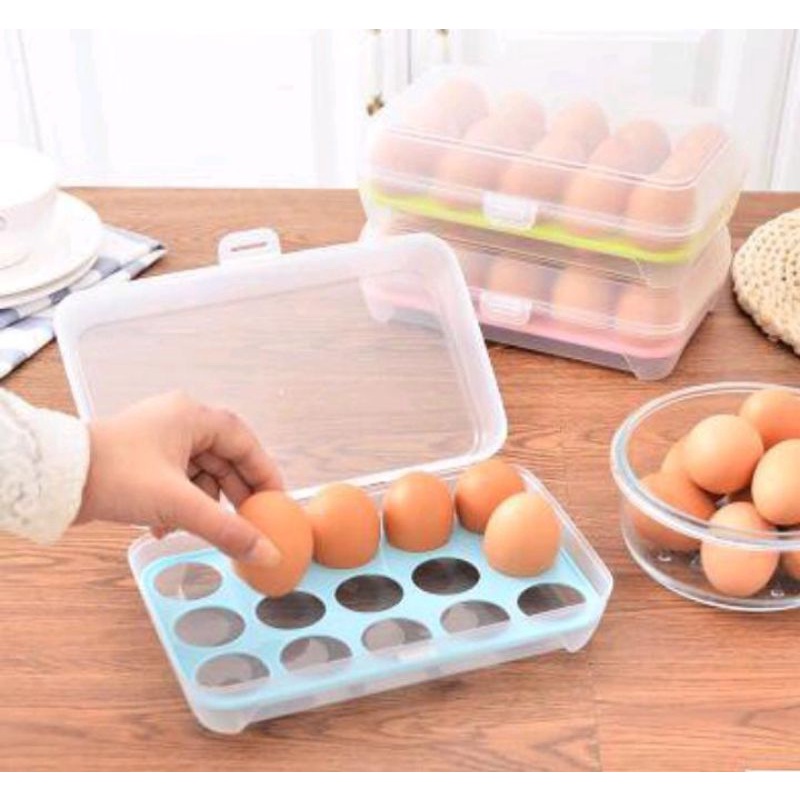 Jual Box Telur/Tempat Telur/Box Telur 15sekat | Shopee Indonesia