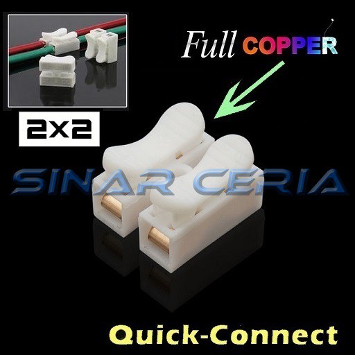 Jual Quick Connect 2 Wire Full Copper Connector Terminal Kabel Listrik ...