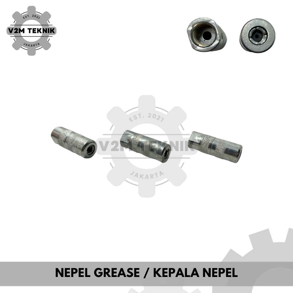 Jual Nepel Grease Gun / Kepala Nepel Pompa Gemuk / Kepala Selang Grease ...