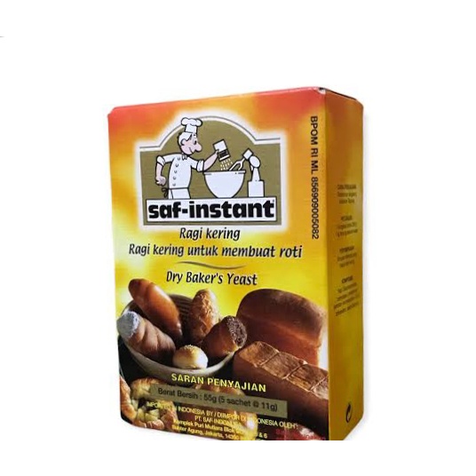 Jual SAF INSTANT GOLD DISPLAY Ragi Kering Instant isi 5 sachet x 11 ...