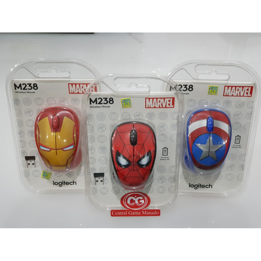 Jual Mouse Wireless LOGITECH M238 Marvel | Shopee Indonesia