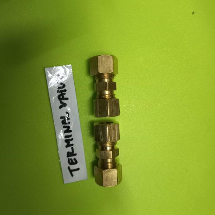 Jual Fitting Union Kuningan 10Mm/Union Connector Brass 10Mm/Sambungan ...