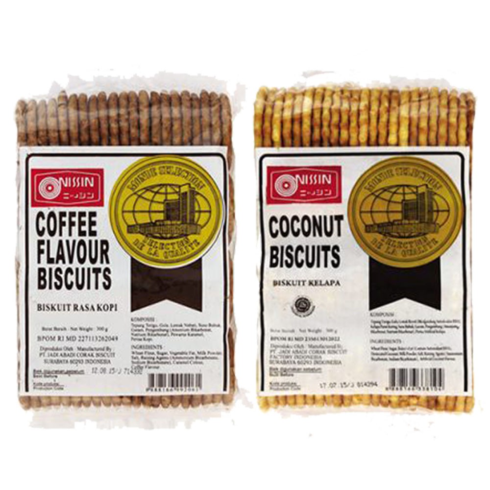 Jual Nissin Coffee Flavour Biscuits BIskuit Rasa Kopi Coconut Kelapa ...
