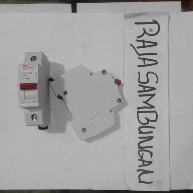 Jual MCB BROCO 4A PEMUTUS ARUS LISTRIK SIKRING BROCO MINI CIRCUIT ...