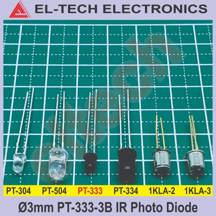 Jual 3mm PT-333-3B Infra Red Photo Diode Receiver Penerima Hitam elt3ch Segera Beli | Shopee ...