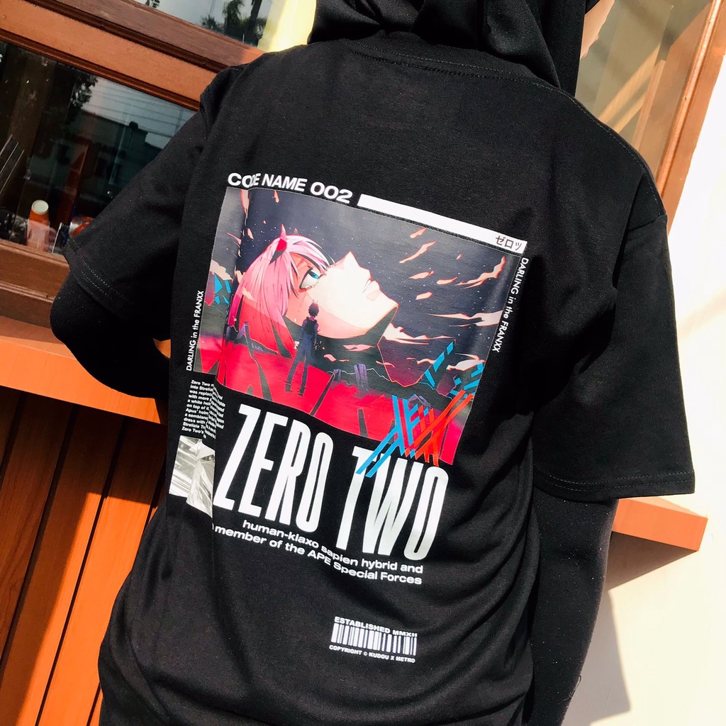 Jual Tshirt Zero Two True Apus Code Name 002 Darling in the Franxx ...