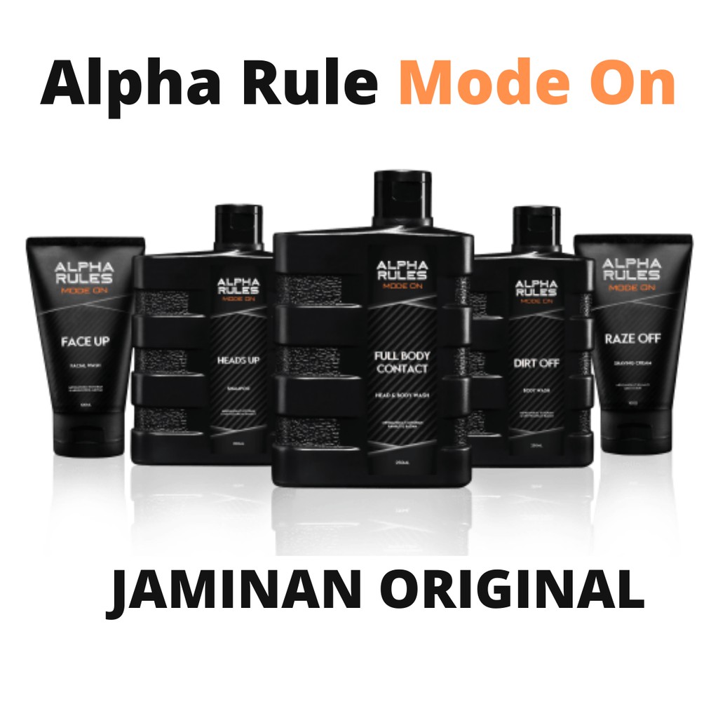 Jual Alpha Rules Mode On Perawatan Tubuh Pria - Bodywash Shampoo ...