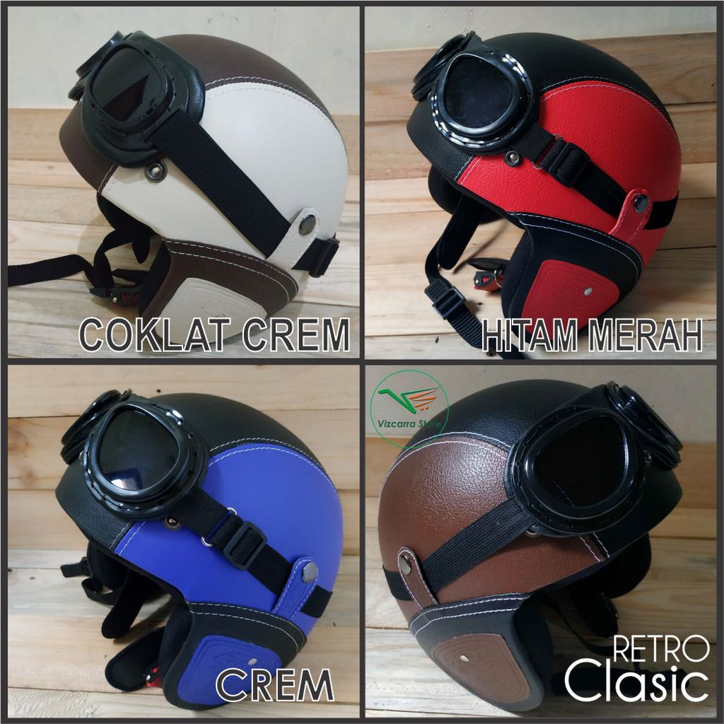Jual Helm Retro Clasik (PROMO) DEWASA | Shopee Indonesia